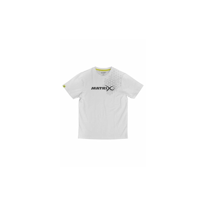 Matrix Hex Print T-Shirt White