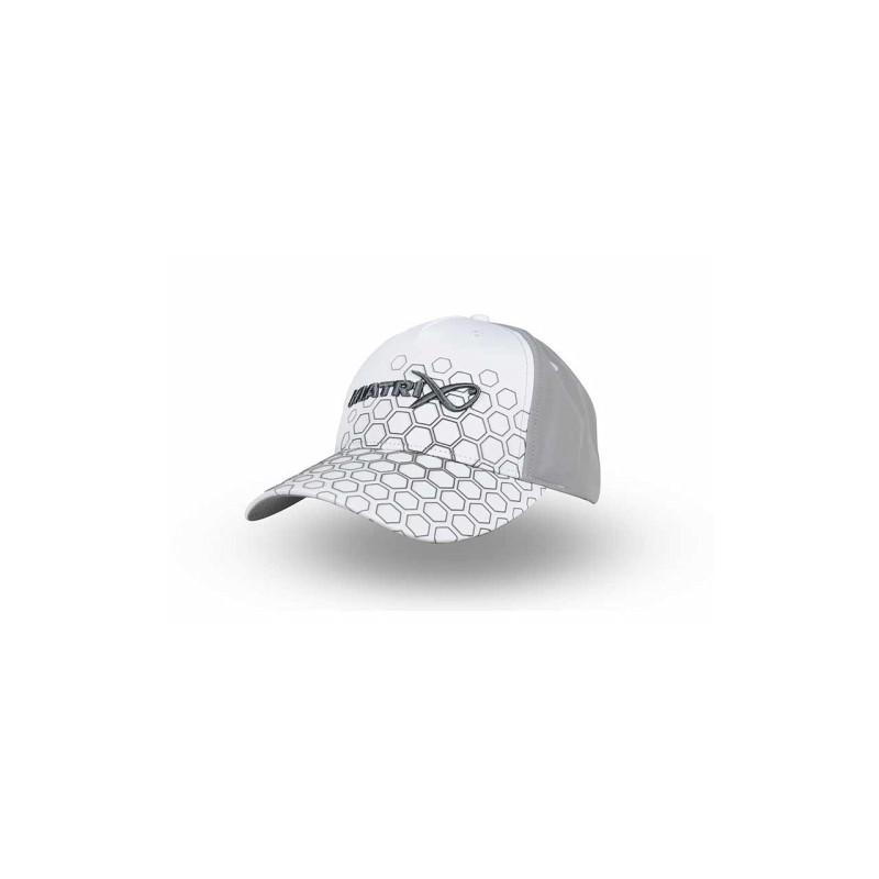 Matrix Hex Print Cap White